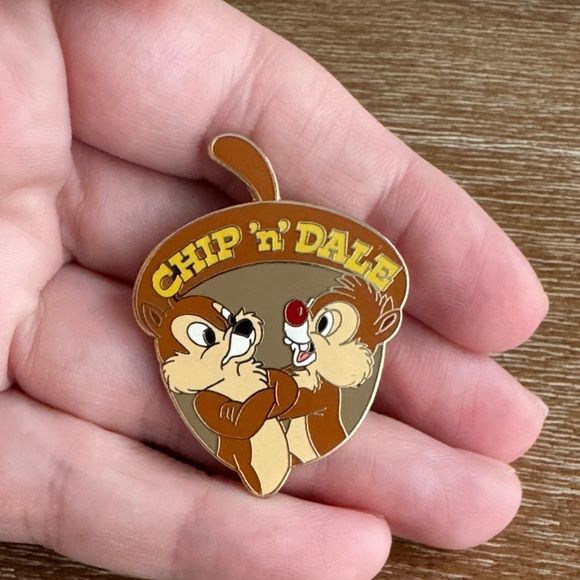 Disney | Accessories | Disney Chip N Dale Acorn Enamel Pin | Poshmark
